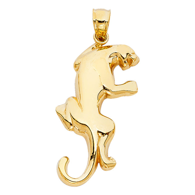 14K Puma Cougar Mountain Lion Pendant – Blanca's Jewelry