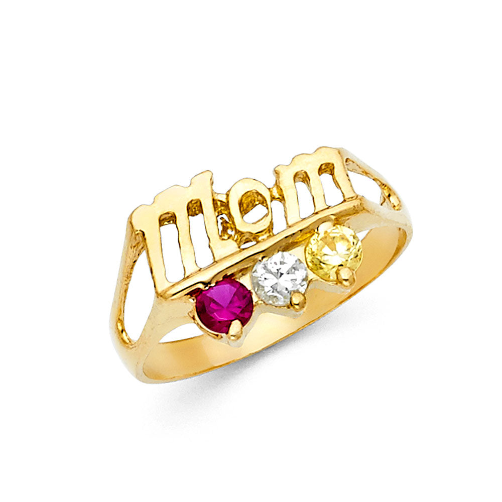 14K CZ MOTHERS RING – Blanca's Jewelry