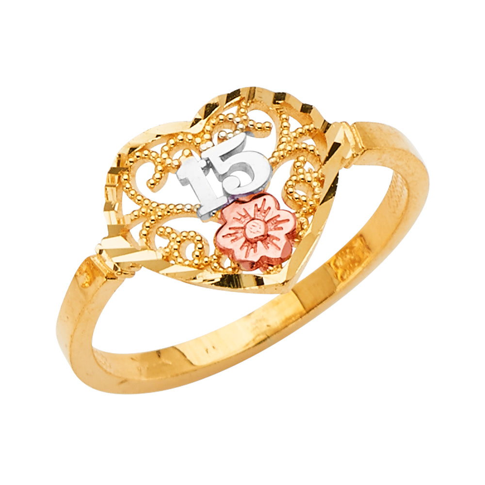 14K 15 Years Ring – Blanca's Jewelry