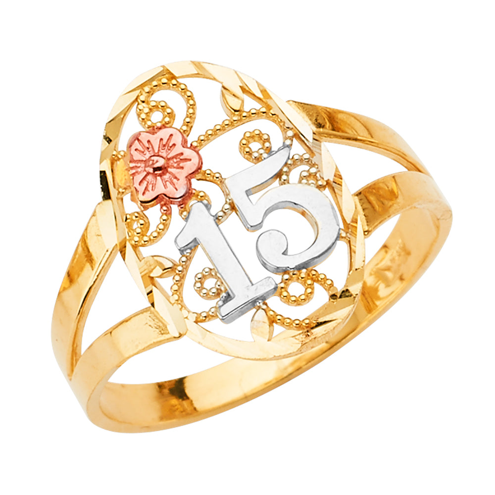 14K 15 Years Ring – Blanca's Jewelry