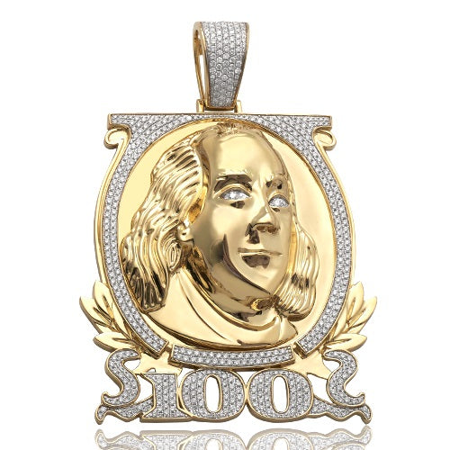 10K 3.75CTW BENJAMIN FRANKLIN DIAMOND PENDANT – Blanca's Jewelry